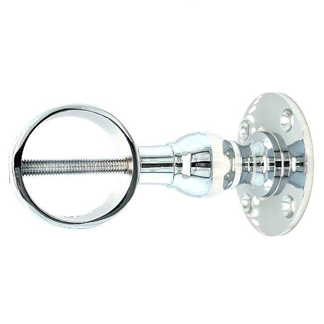 32mm Chrome Centre Bracket Handrail Modern Patio Decking Rope Post ...