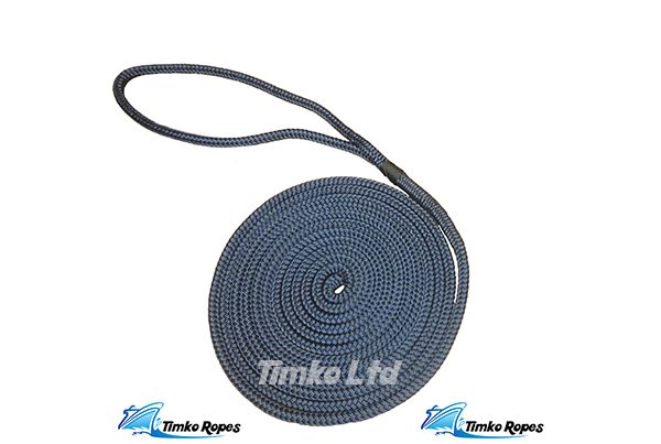 Navy Blue Pre-Spliced Polyester Braided Dockline - 16mm (6mtr) - Timko ...
